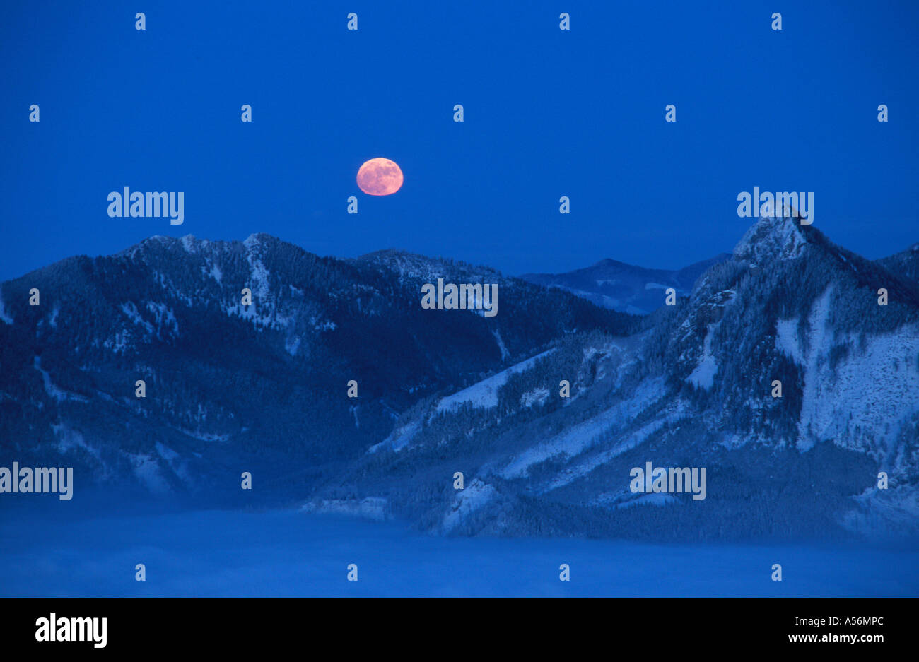 Moonrise Night Nighttime High Resolution Stock Photography and Images ...