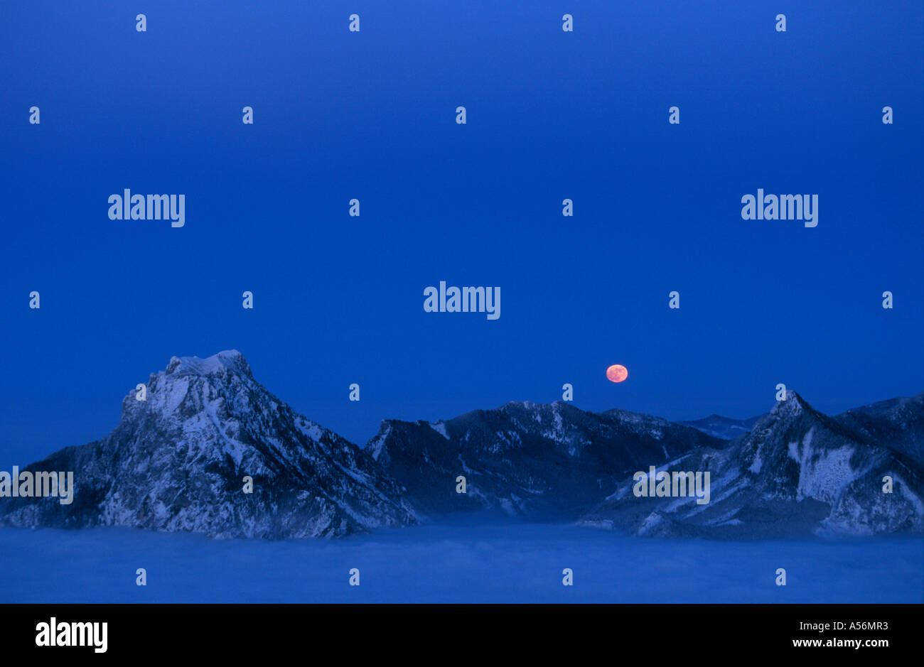 Moonrise Night Nighttime High Resolution Stock Photography and Images ...