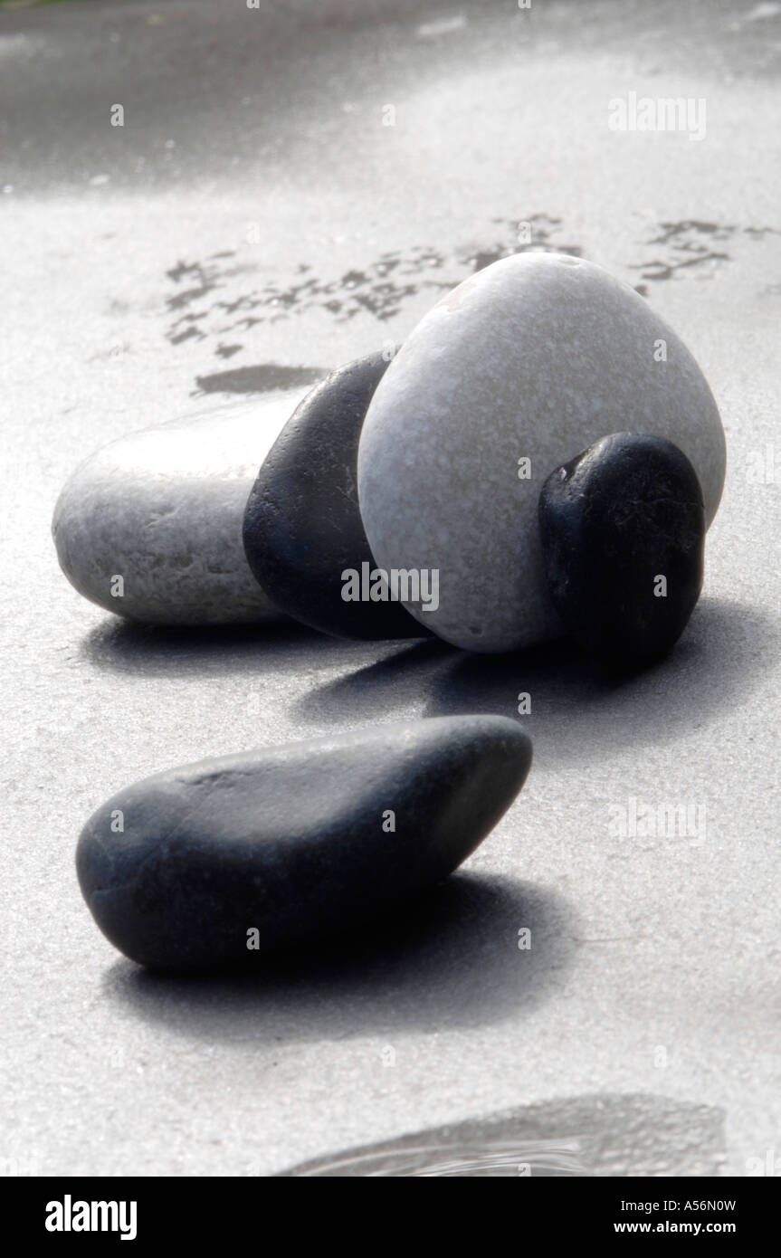 Various pebbles, close-up Stock Photo - Alamy
