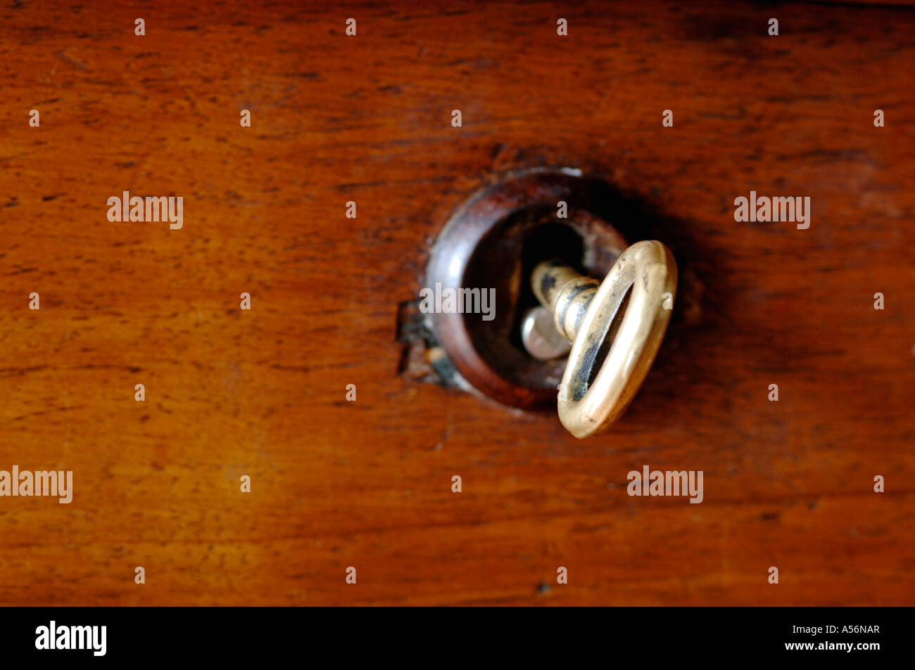Key in lock, close-up Stock Photo - Alamy