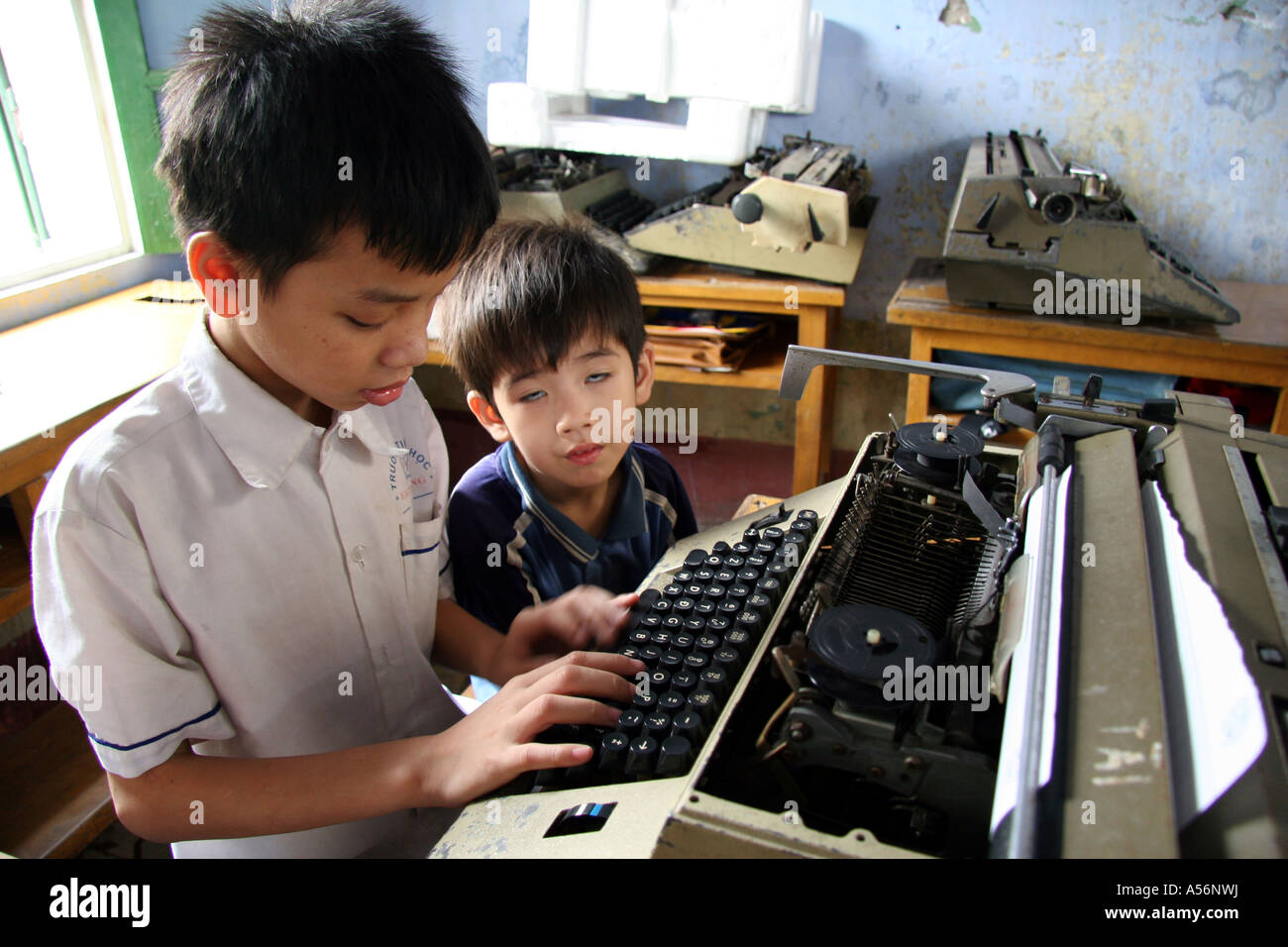 School typewriter hi-res stock photography and images - Alamy