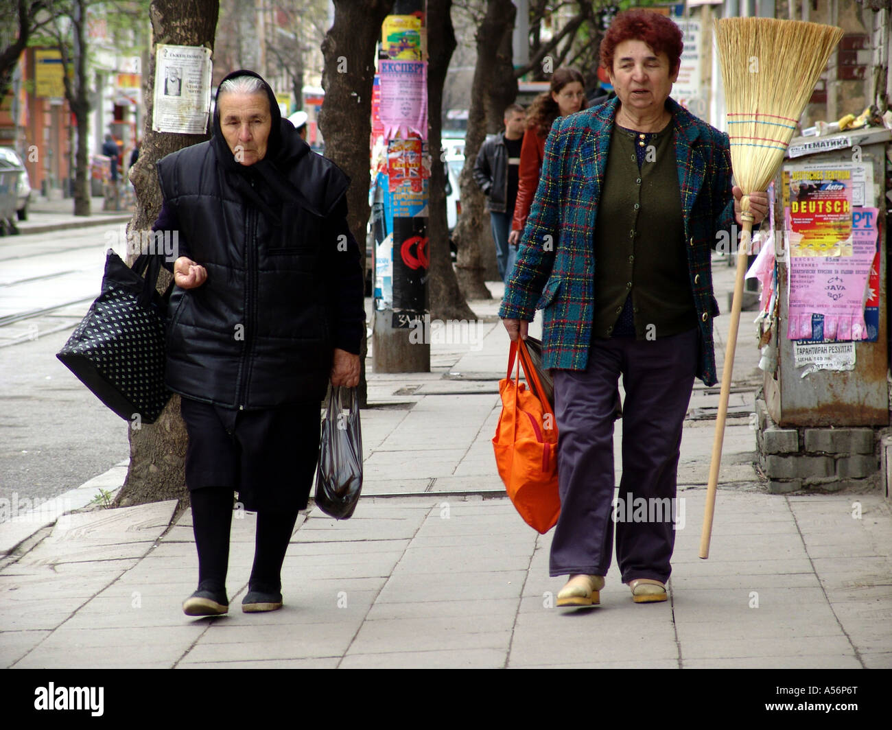 Painet ja0655 bulgaria street scene women females 2004 europe country ...