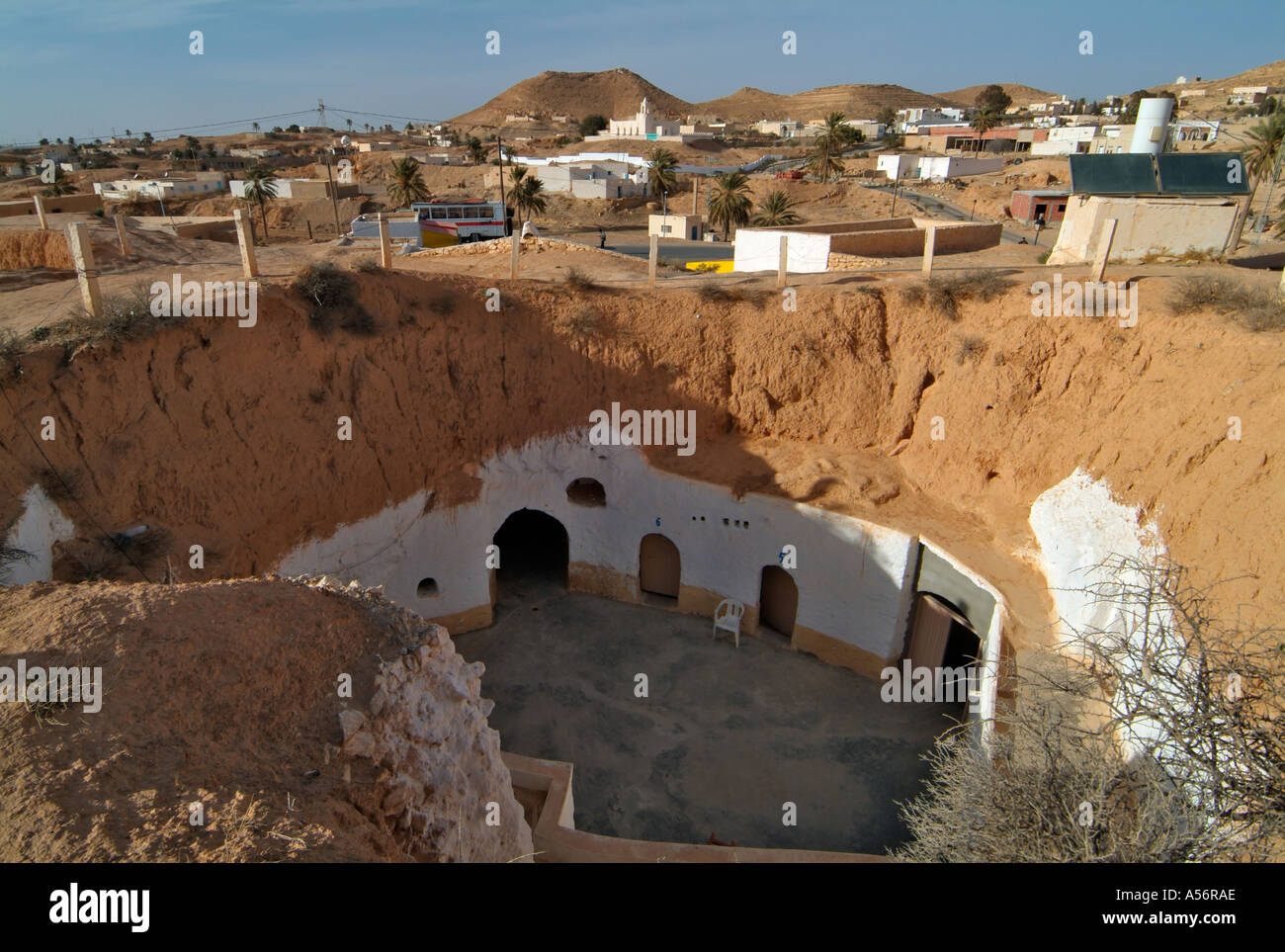 Traditional troglodyte homes of Matmata, Tunisia Stock Photo - Alamy