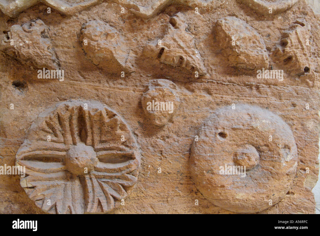 Carvings in the Castle Museum, Tripoli, Libya Stock Photo - Alamy