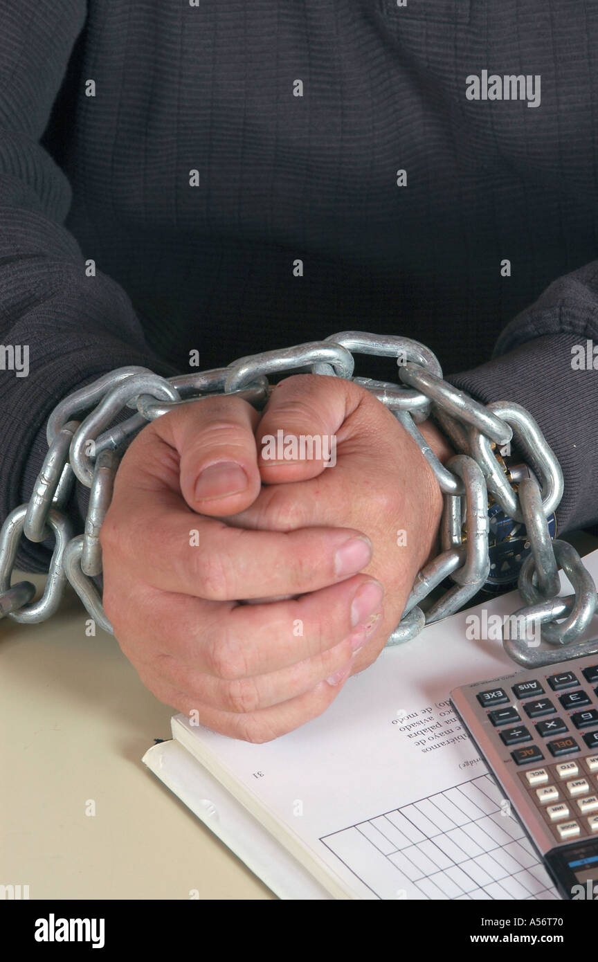 Man in chains hi-res stock photography and images - Alamy