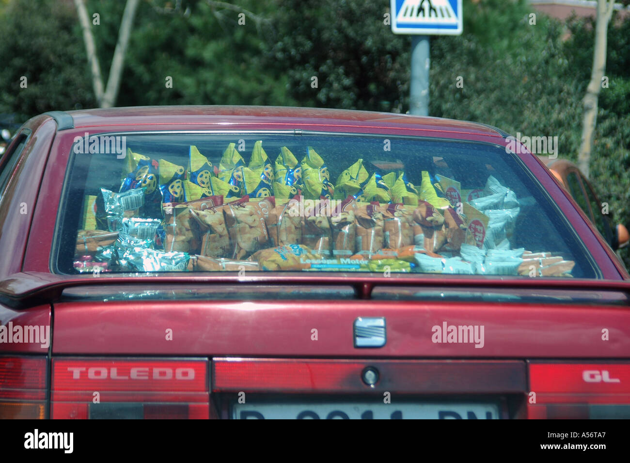 Car with chips Stock Photo - Alamy