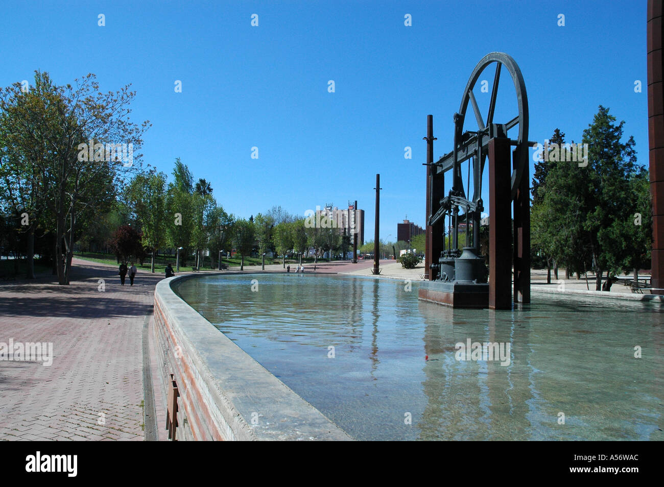 An ancient steam engine wheel Stock Photo - Alamy