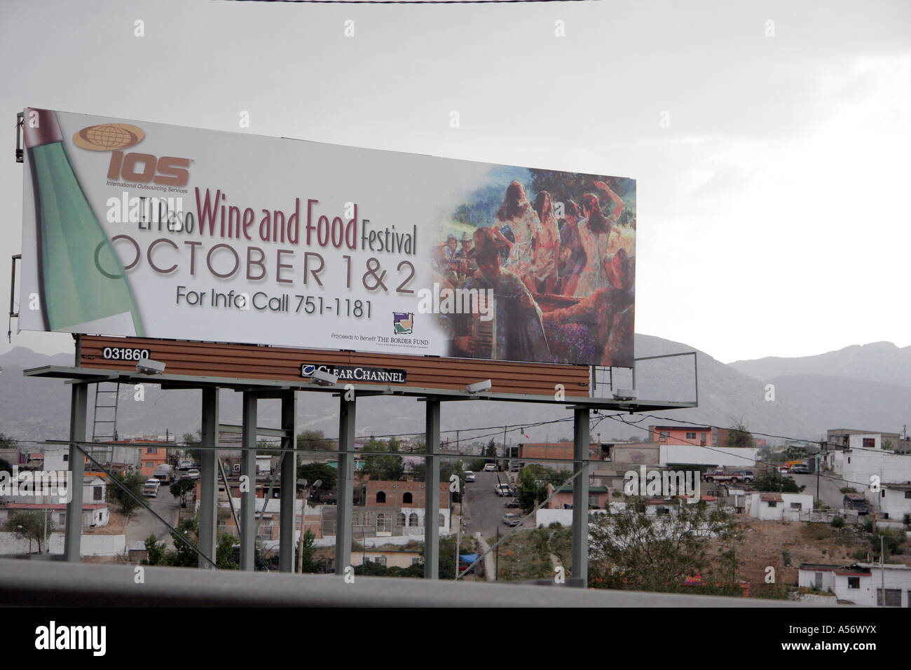 Painet ja1020 usa advertising billboards border mexico hispanic meters ...