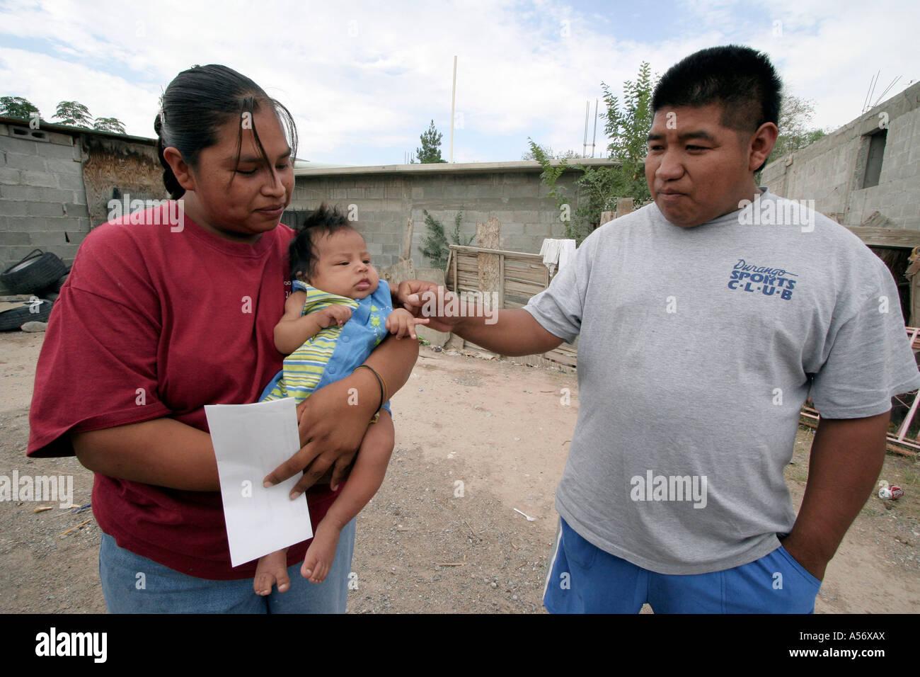 Painet ja1037 mexico hispanic mazagua indian family juarez chihuahua ...
