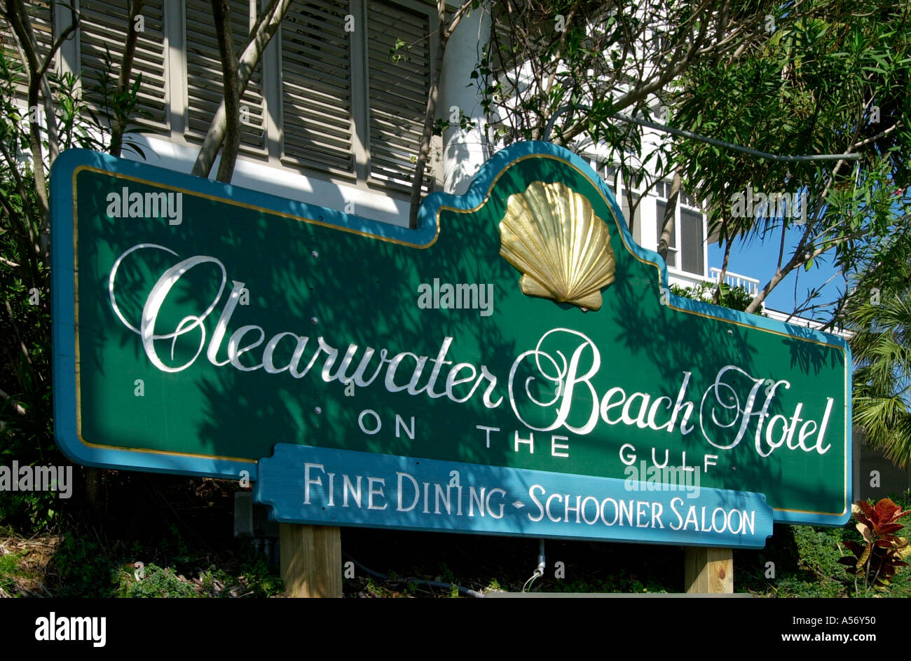 Clearwater beach sign clearwater beach hi-res stock photography and ...