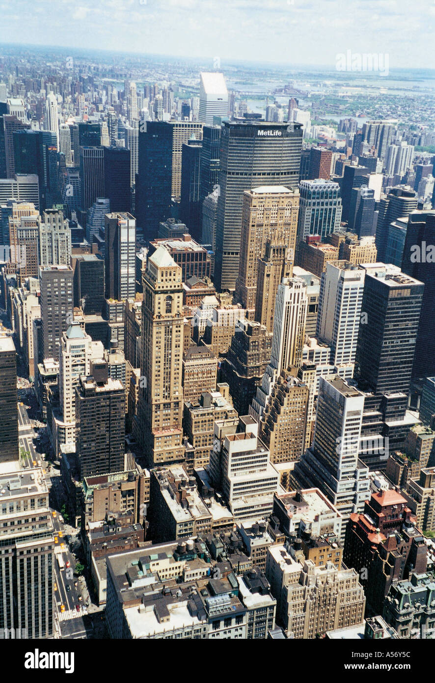 aerial buildings cityscape skyscrapers USA United States of America ...