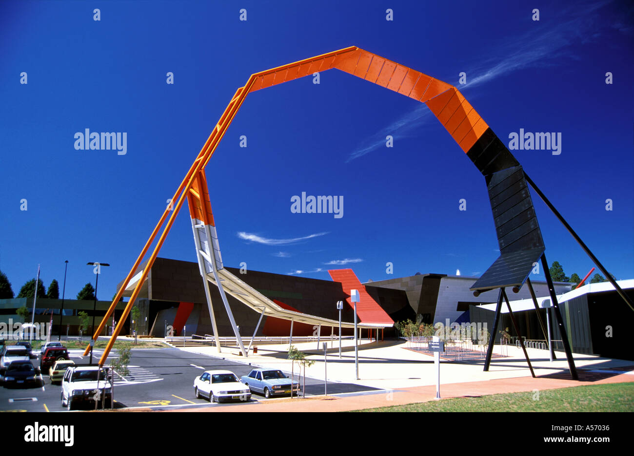 Australia Canberra National Museum of Australia car park Stock Photo ...