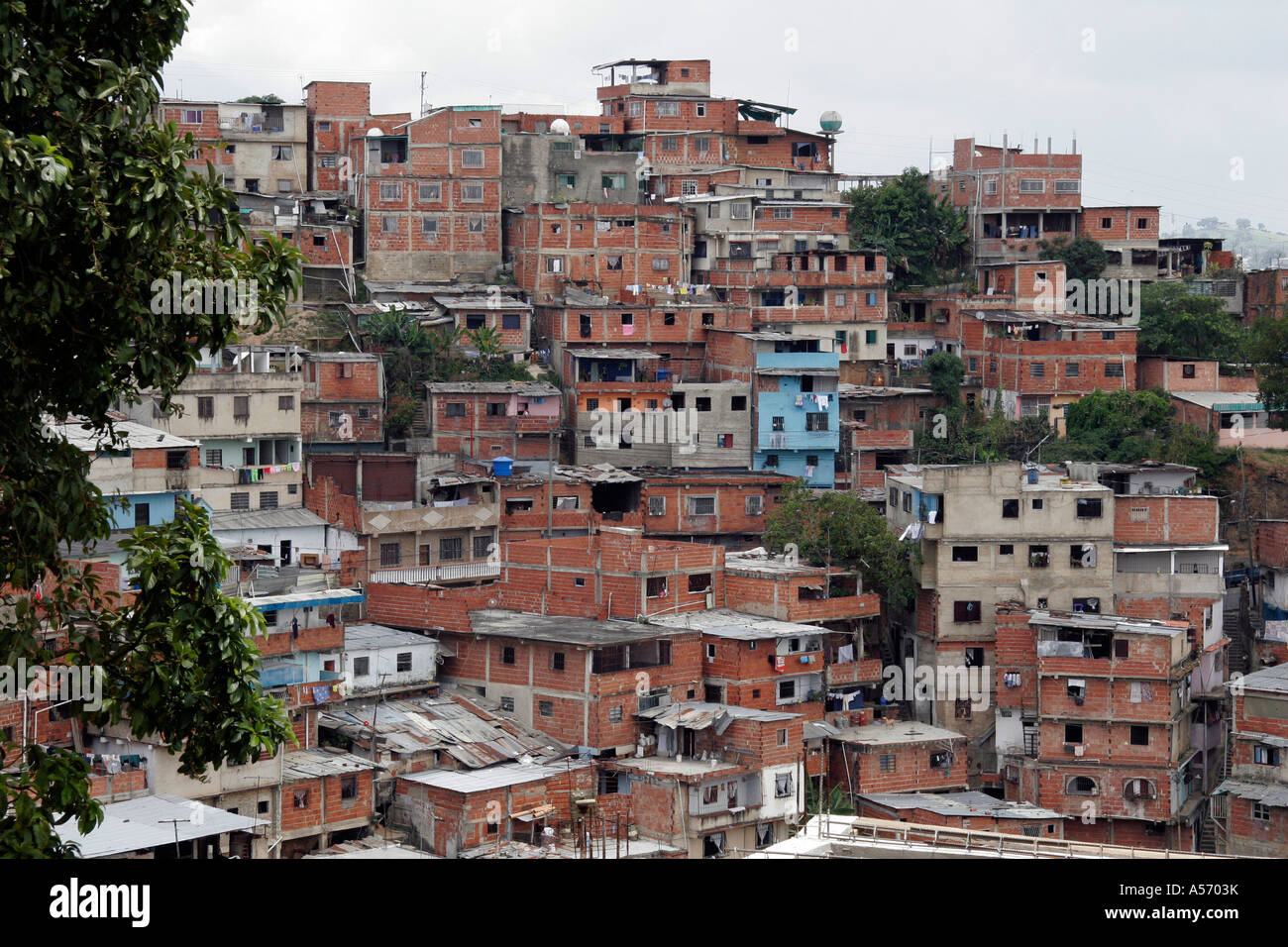 Painet ja1159 venezuela landscape slums caracas latin america south ...