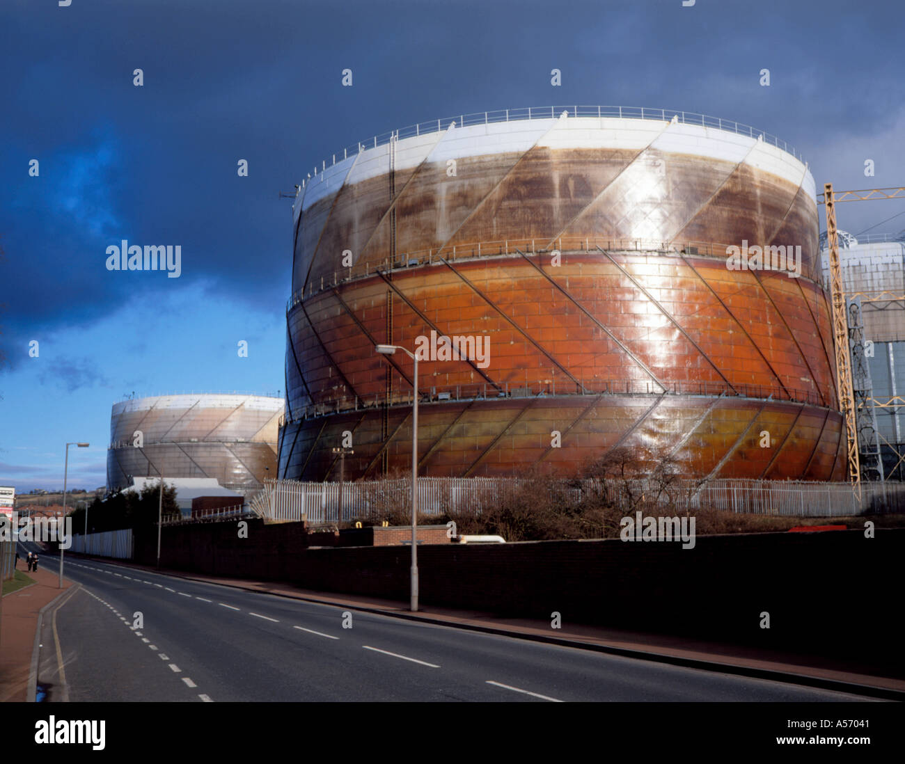 Gasometers, Dunston, Gateshead, Tyne and Wear, England, UK Stock Photo ...