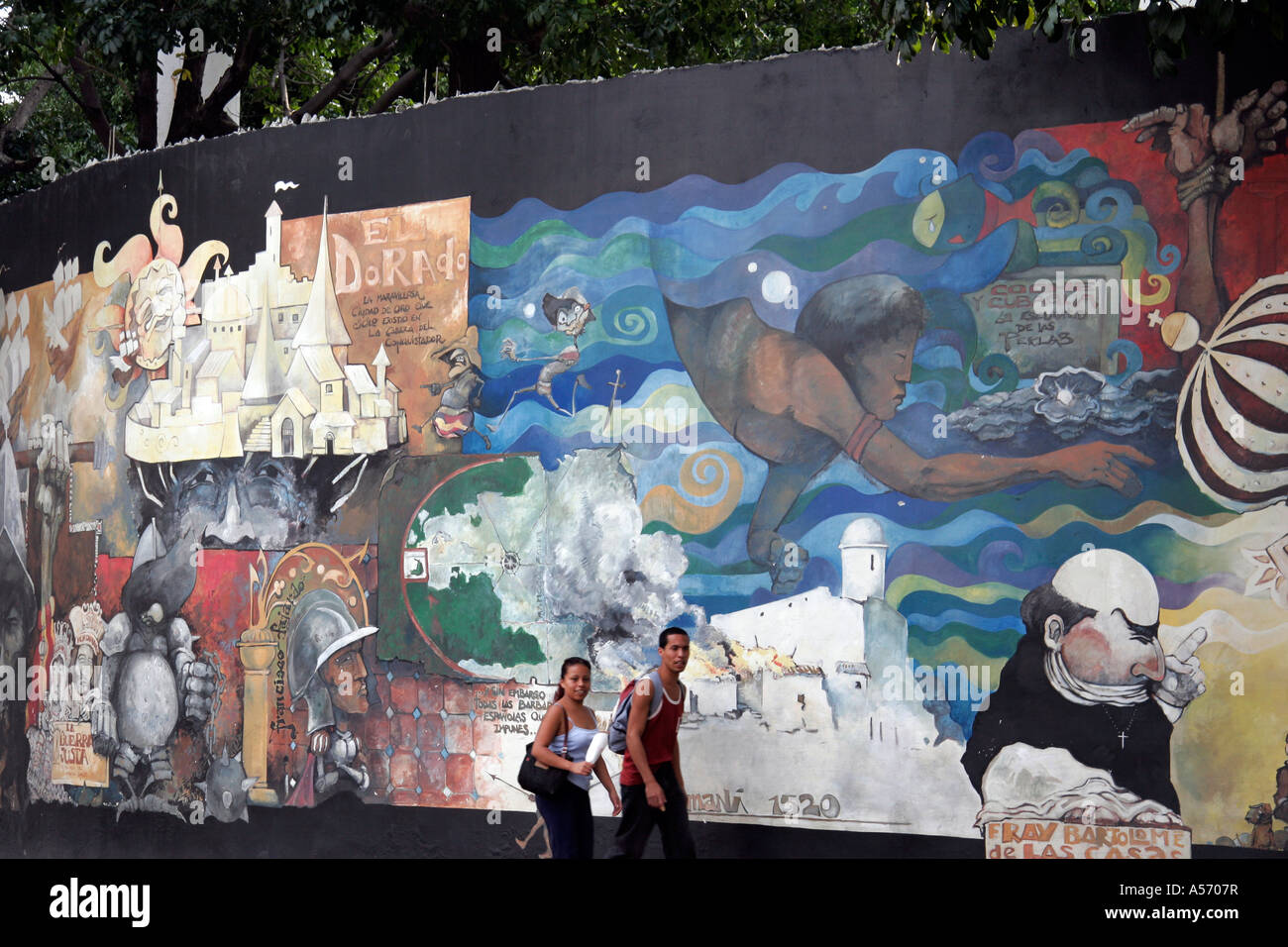 Painet ja1170 venezuela political murals downtown caracas latin america ...