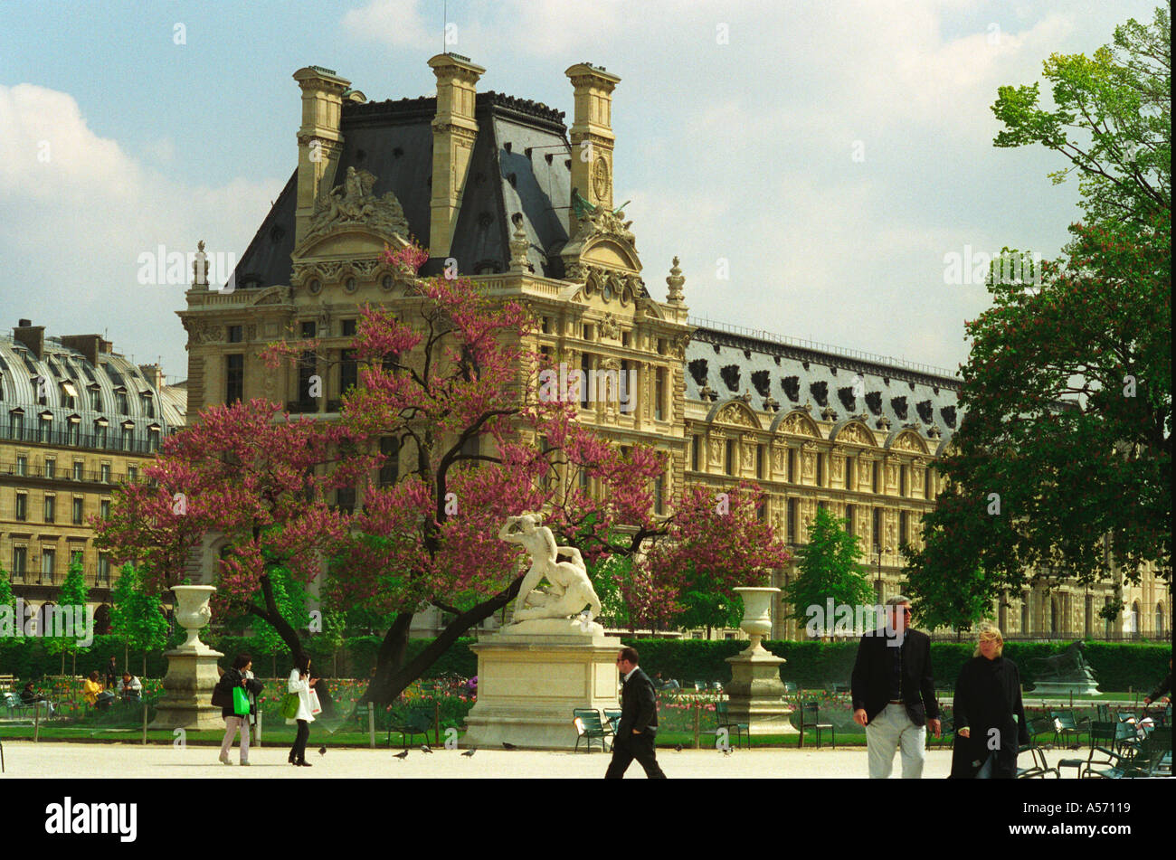 Louvre Palais in Paris Stock Photo - Alamy