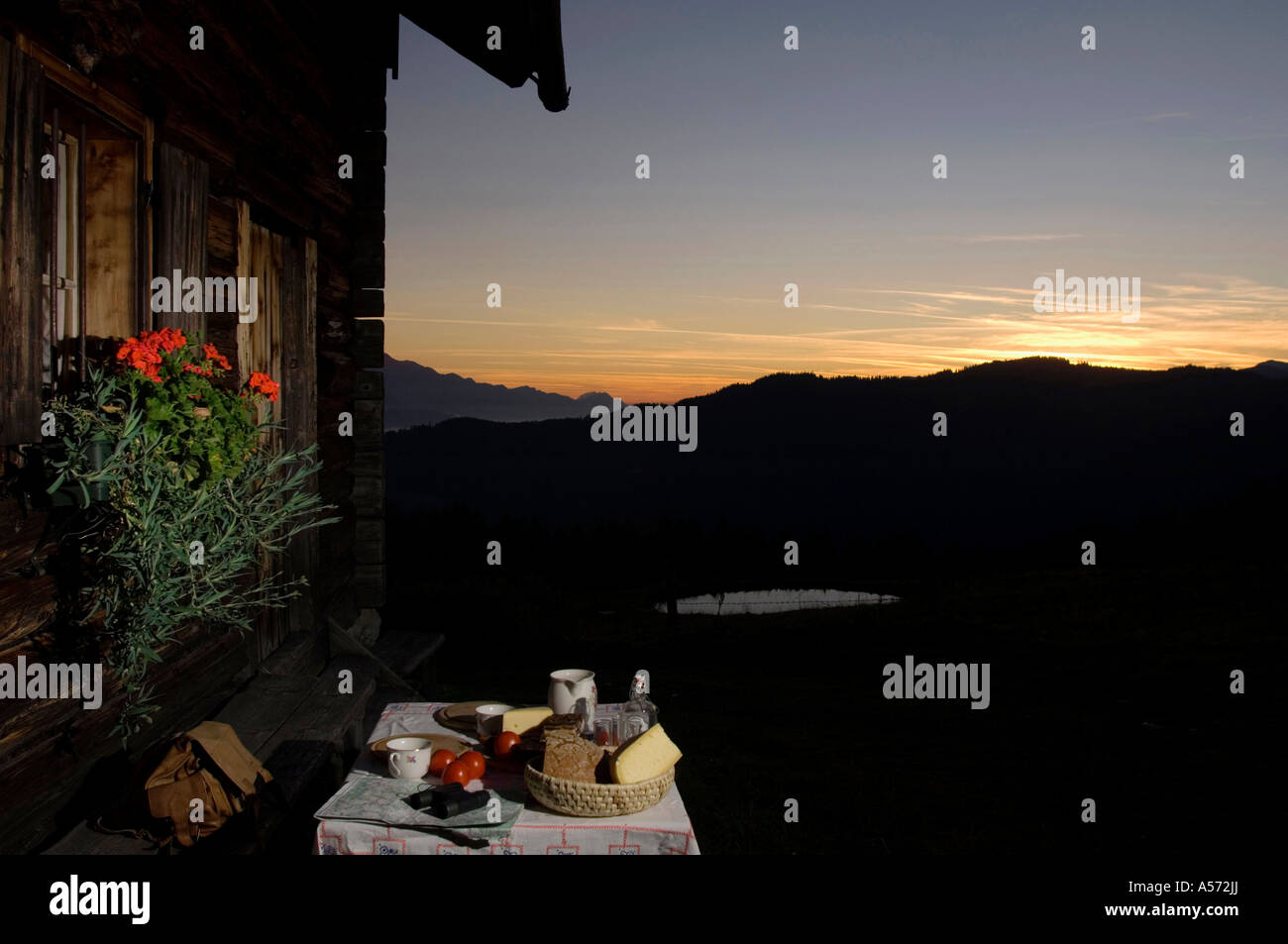 Alpine scene tablecloth hi-res stock photography and images - Alamy