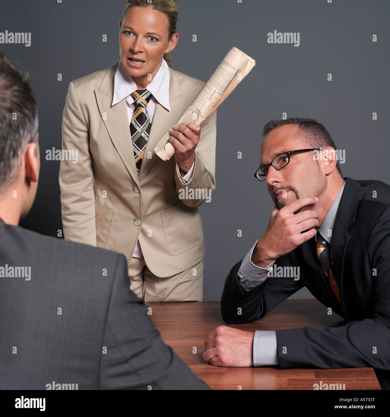 Business people having discussion Stock Photo - Alamy