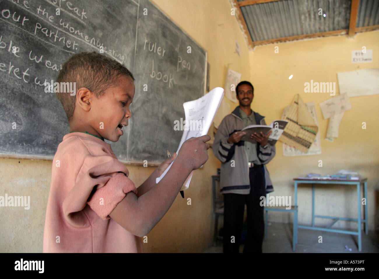 Painet jb1174 ethiopia catholic elementary school wutafa tigray boy ...