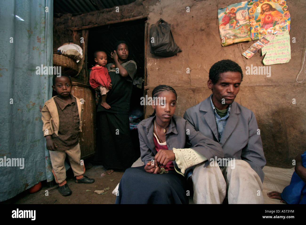 Painet jb1191 ethiopia interior very poor home shiro meda addis ababa ...