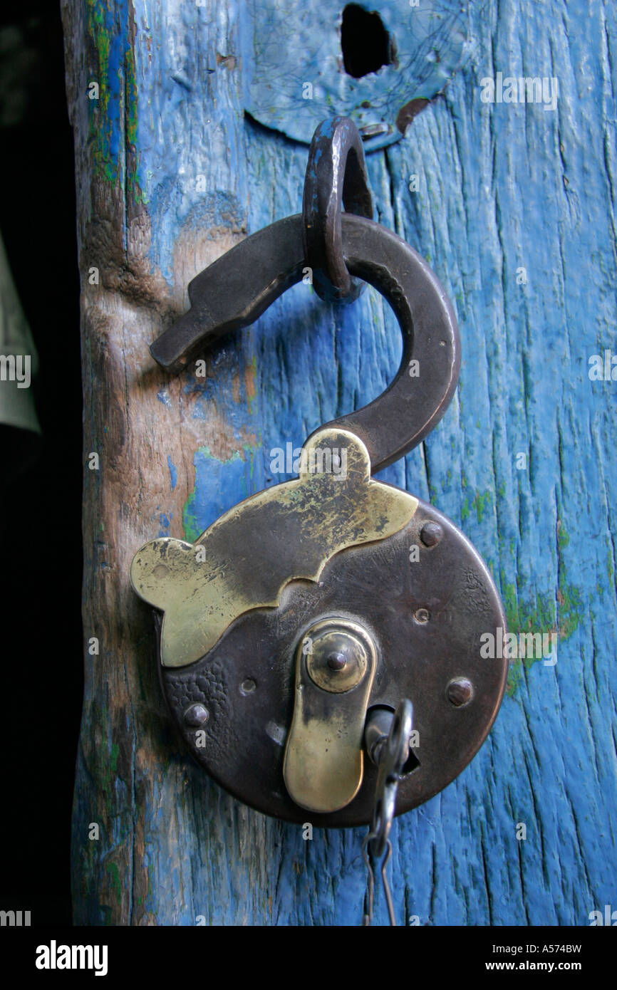 Painet jb1231 ethiopia padlock storeroom houses priceless relics abuna ...