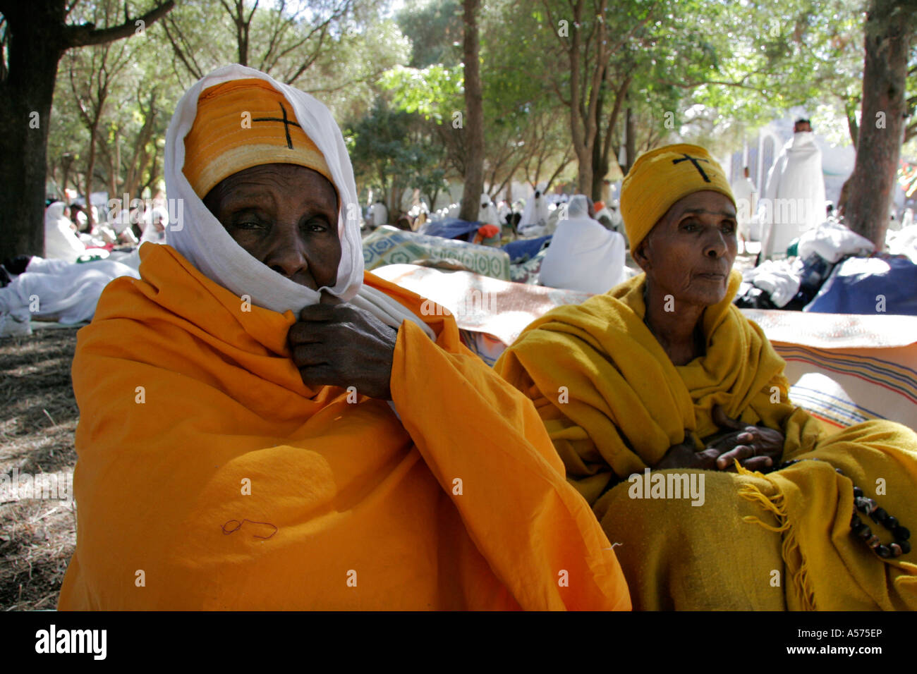 Painet jb1273 ethiopia maryam feast mary axum two orthodox nuns yeshare ...