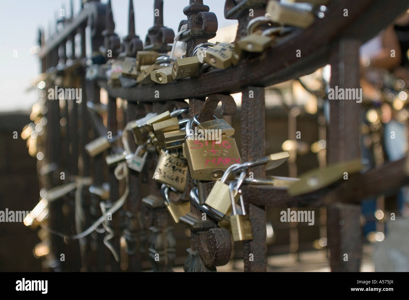 Interlocked padlock hi-res stock photography and images - Alamy