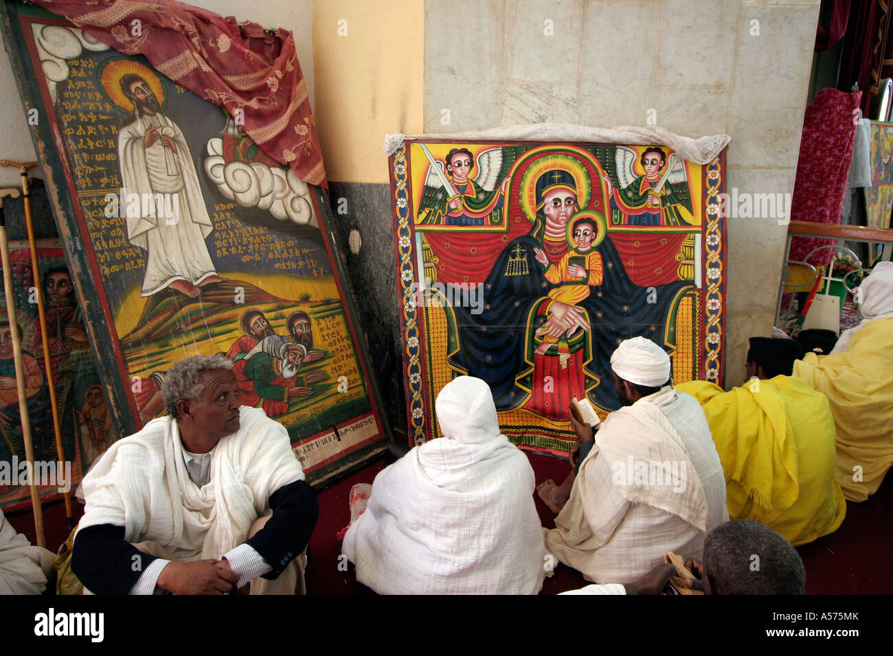 Painet jb1279 ethiopia maryam feast mary axum pilgrims venerating ...