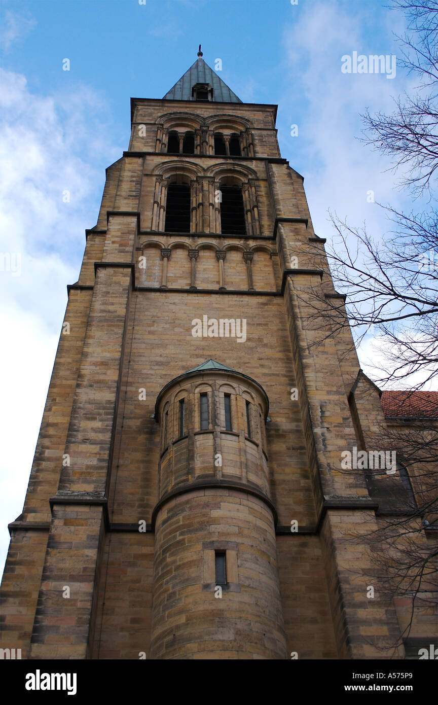 Tower of an old church Stock Photo - Alamy