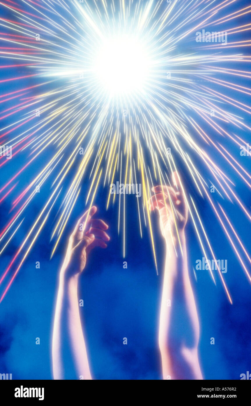 Reaching for the light Stock Photo - Alamy