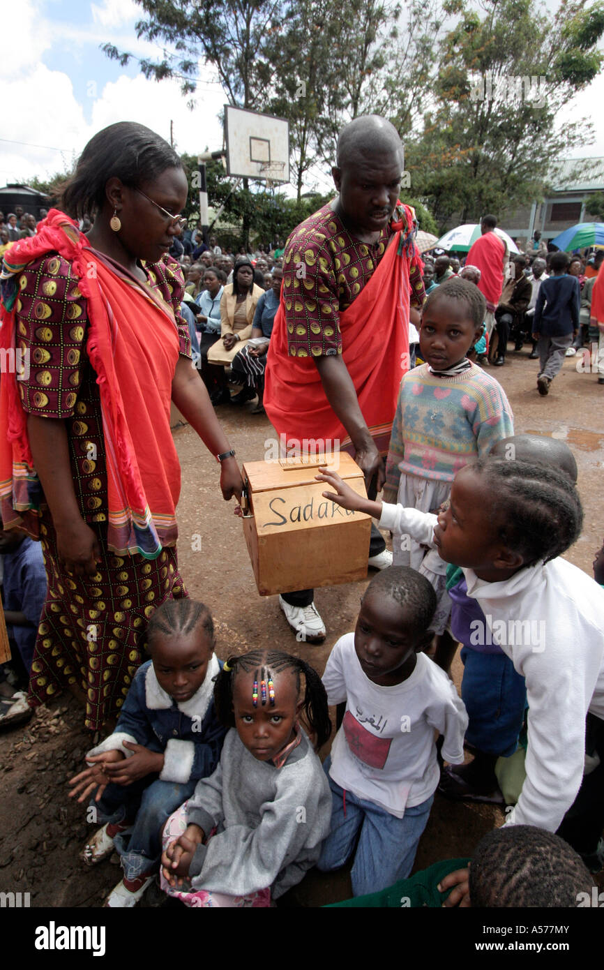 Painet jb1394 kenya wedding mass kibera slum nairobi taking collection ...