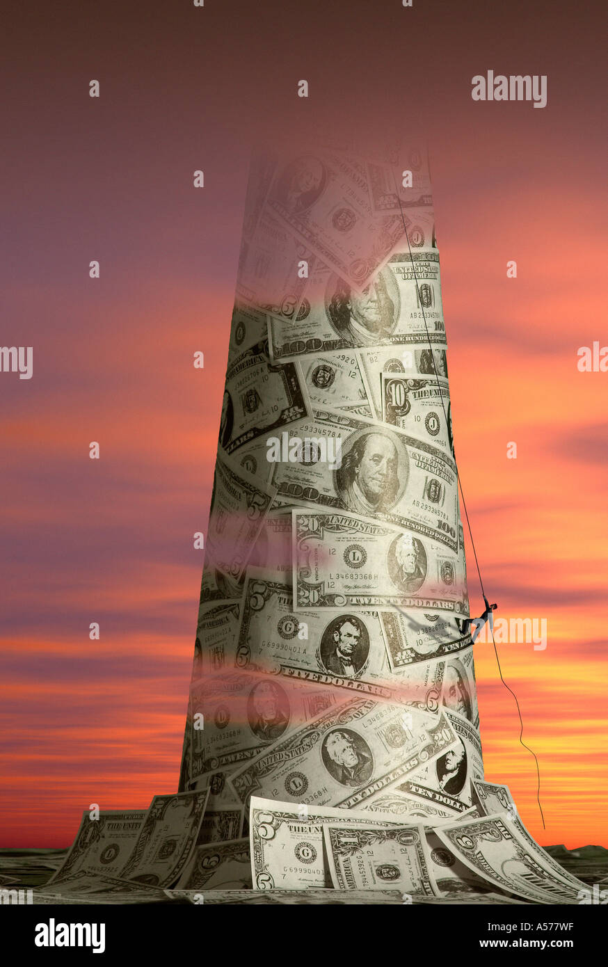 Mountain of money Stock Photo - Alamy
