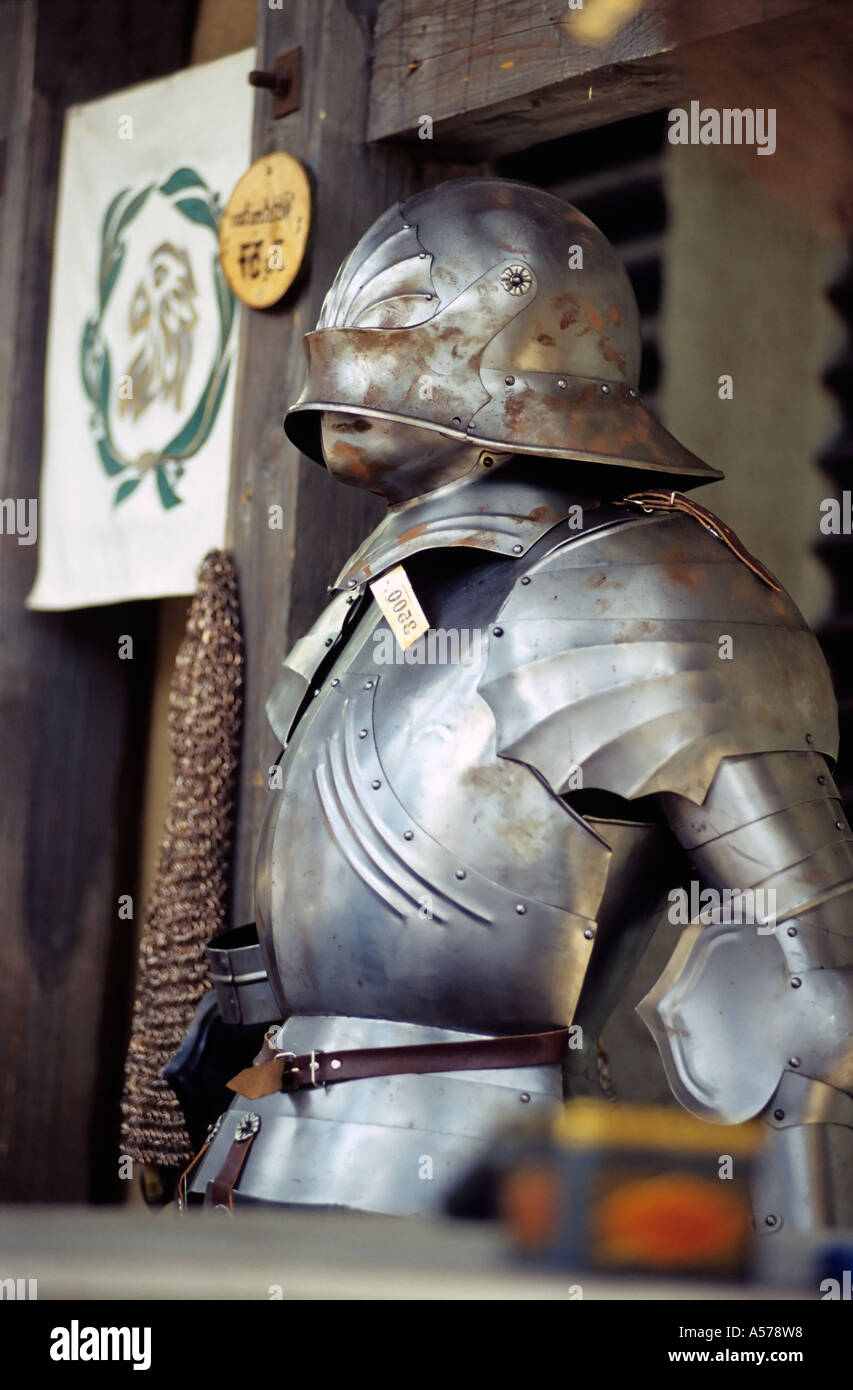 Knight armor armour Kaltenberg Bavaria Germany Ritterruestung Stock ...