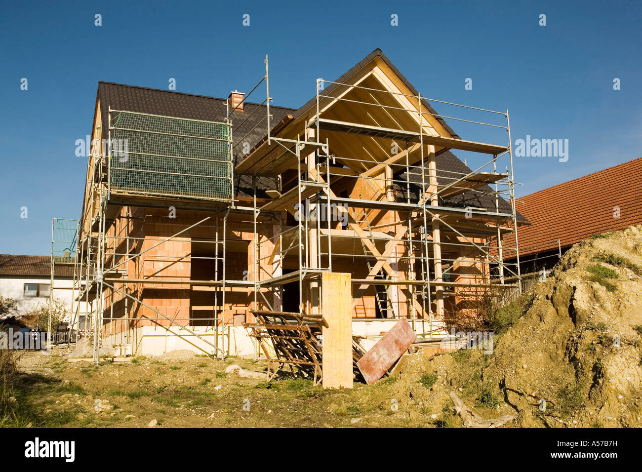 Home under construction Stock Photo - Alamy