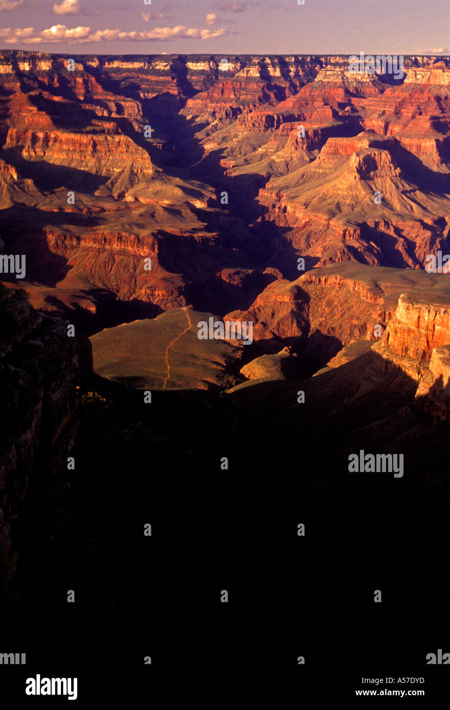 view from Bright Angel Vista Overlook on the south rim of the Grand ...