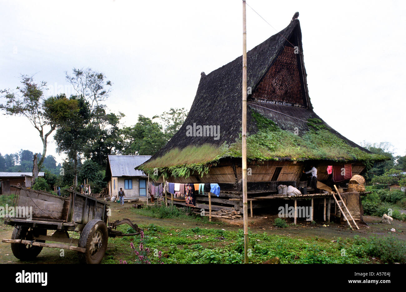 Traditional communal houses batak three levels hi-res stock photography ...