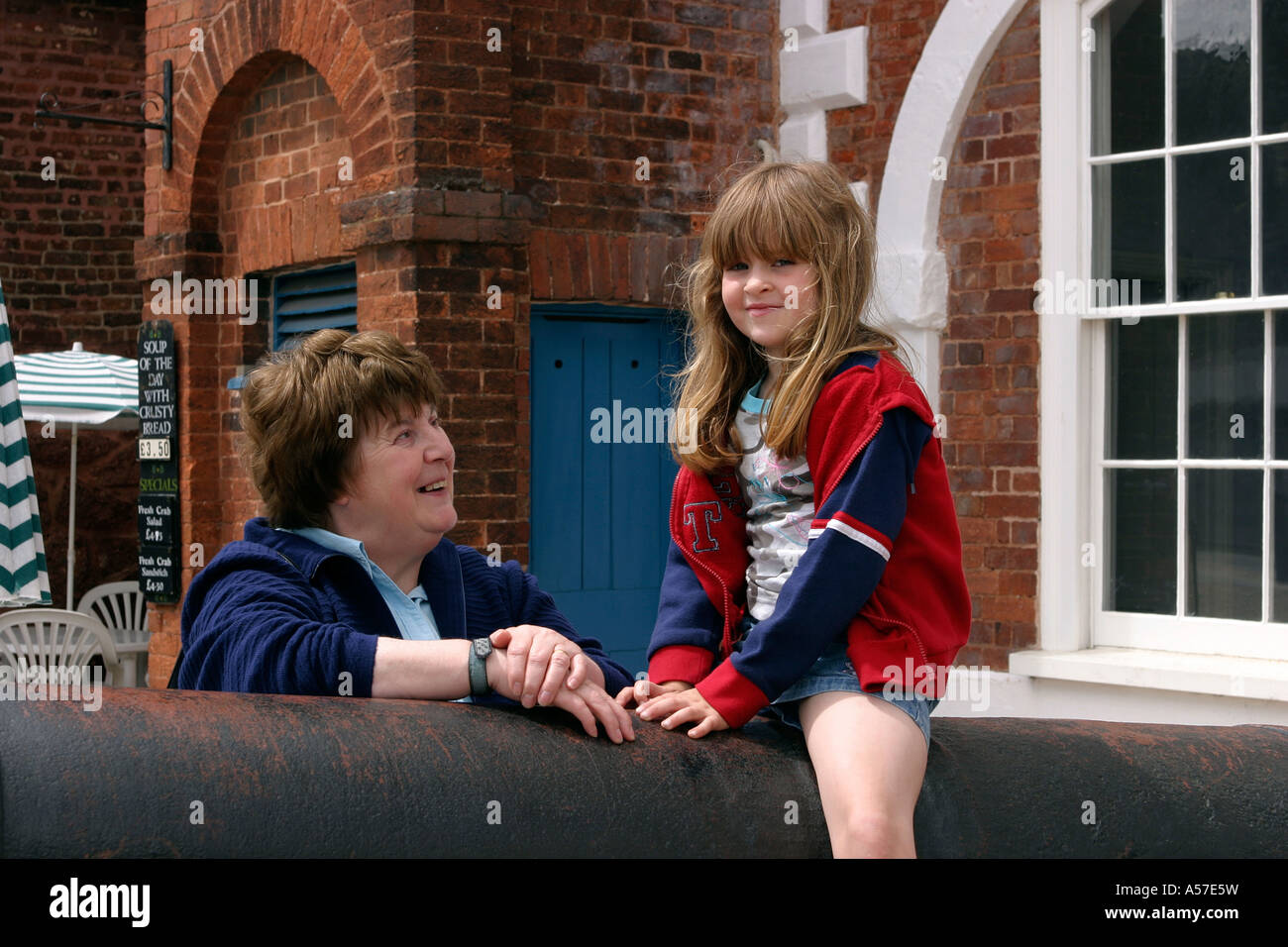 Devon Exeter Quayside Custom House Catherine Seatherton sitting on ...
