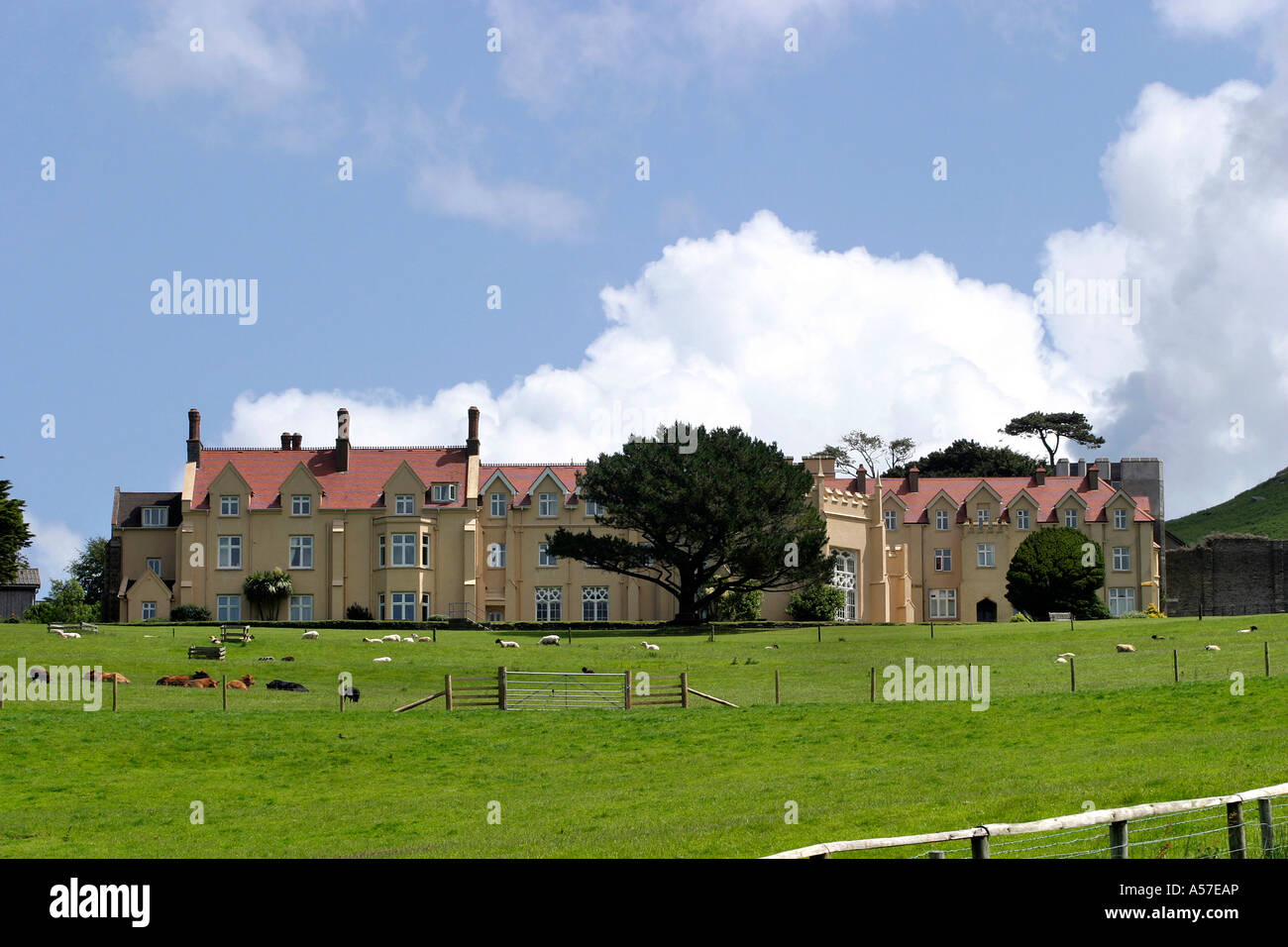 UK Devon Lynton Lee Abbey Christian Conference Centre Stock Photo - Alamy