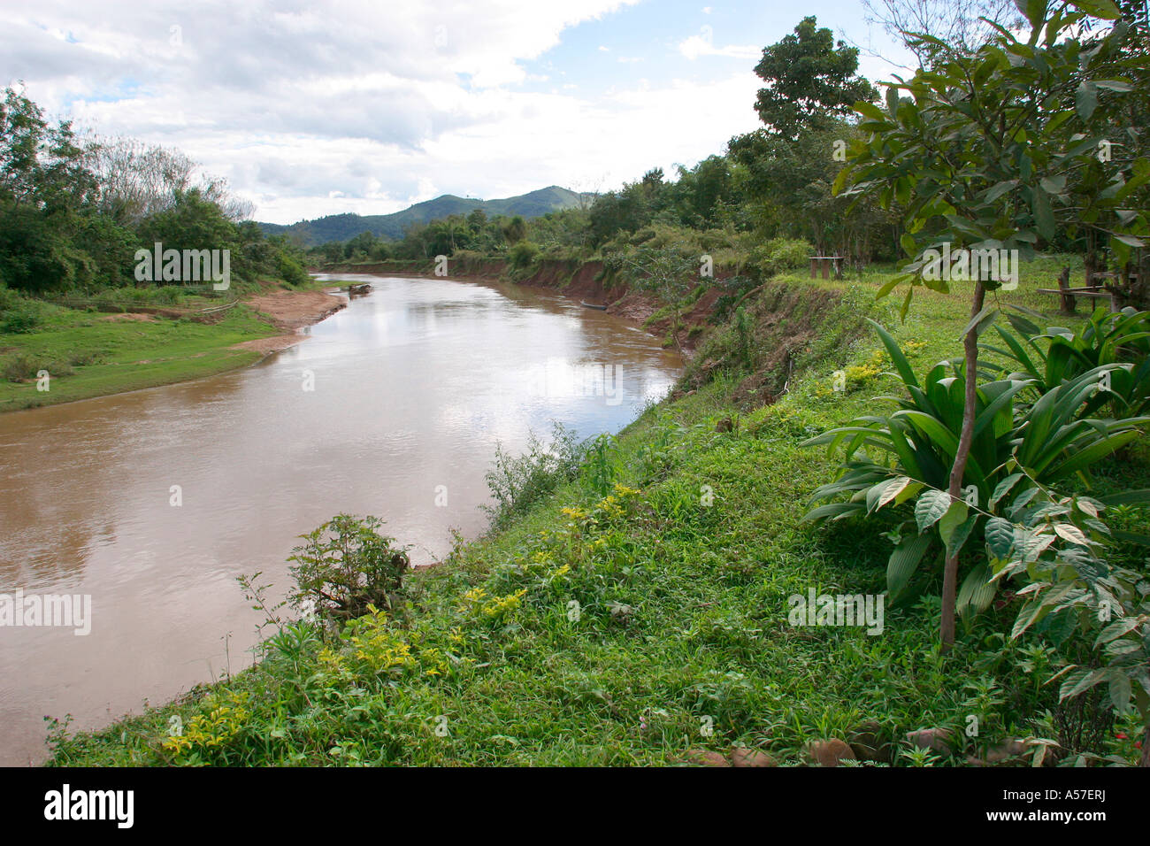 Laos Luang Nam Tha river Stock Photo - Alamy