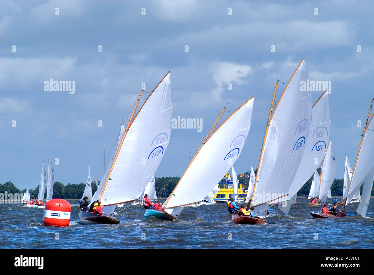 Sneek boat sailing sail match race Sneekweek ship Netherlands Friesland ...