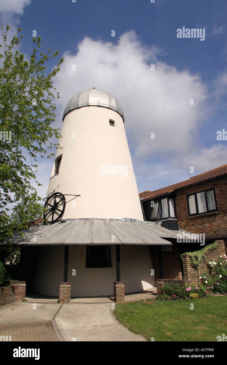 West Sussex Pagham Nyetimber windmill retirement complex Stock Photo ...