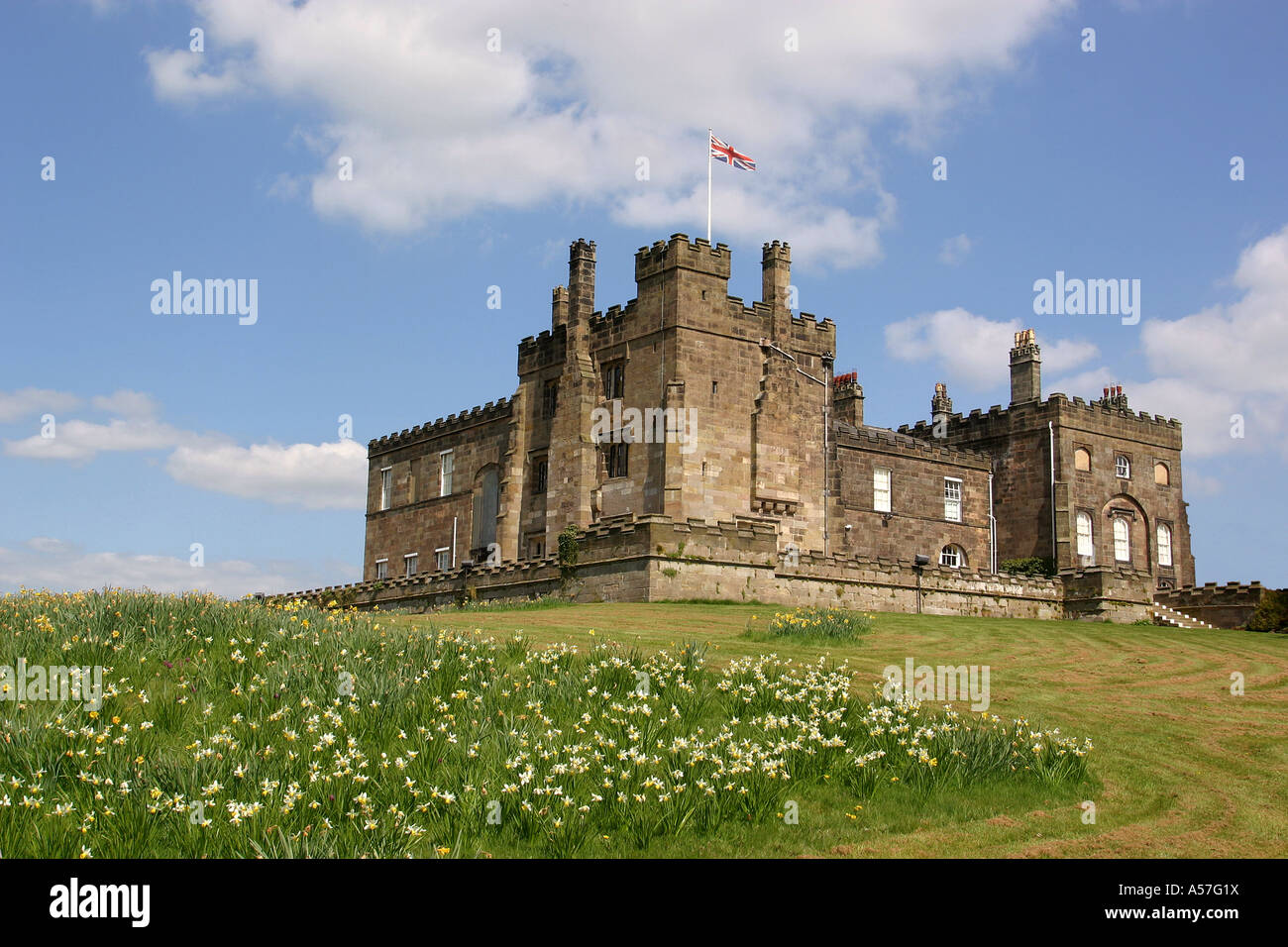 UK Yorkshire Ripon Ripley Castle in springtime Stock Photo - Alamy