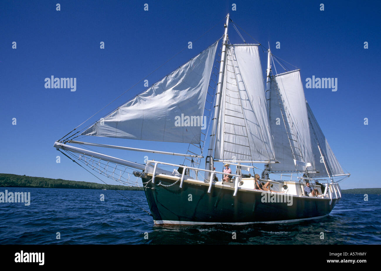 ZEETO, A 54-FOOT THREE-MASTED HISTORIC SCHOONER ON LAKE SUPERIOR AMONG ...