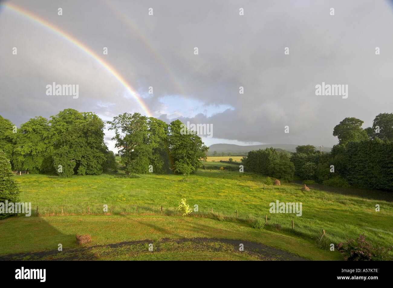 Ireland Landscape Rainbow