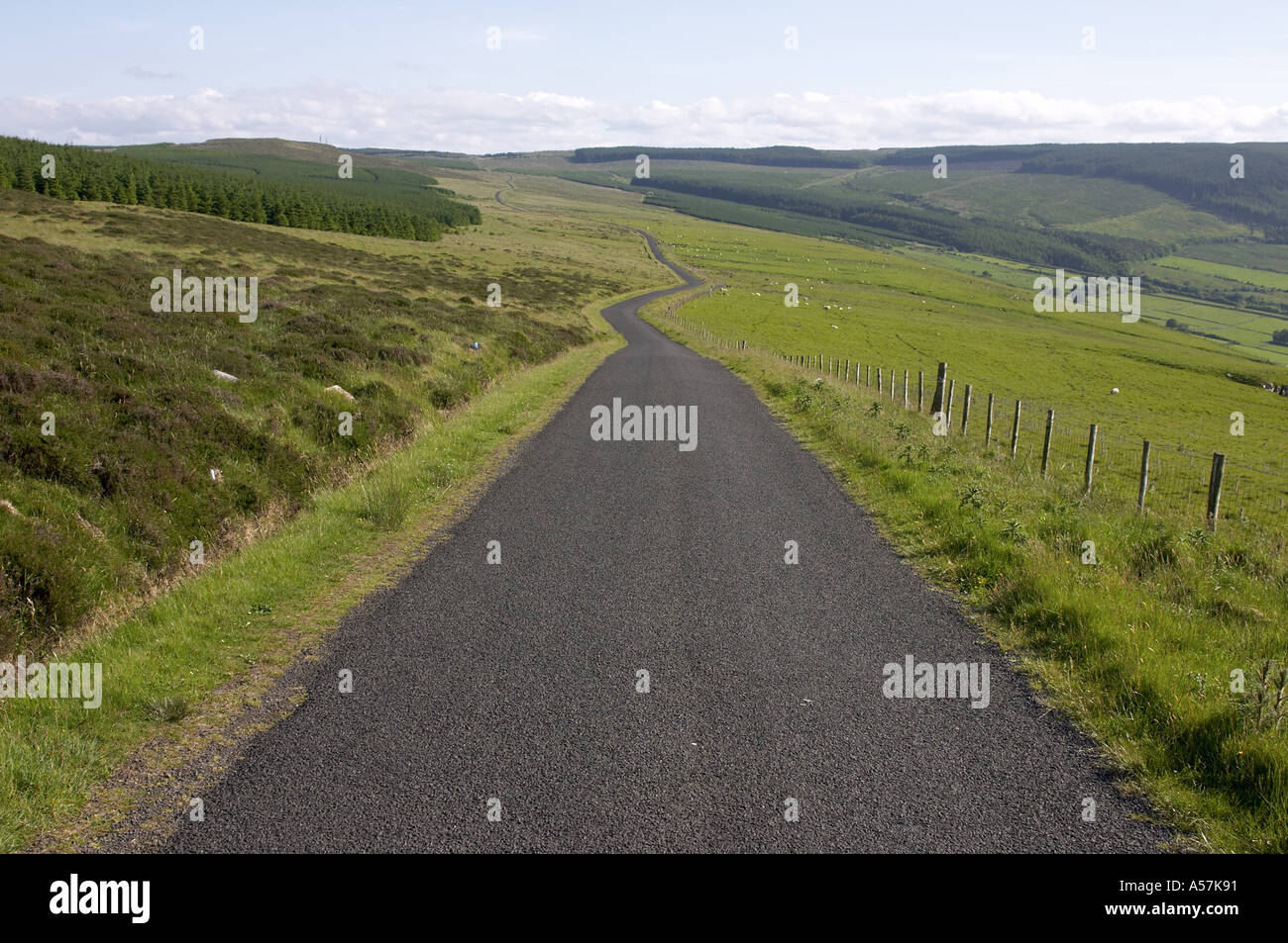 Country road receding into distance hi-res stock photography and images ...