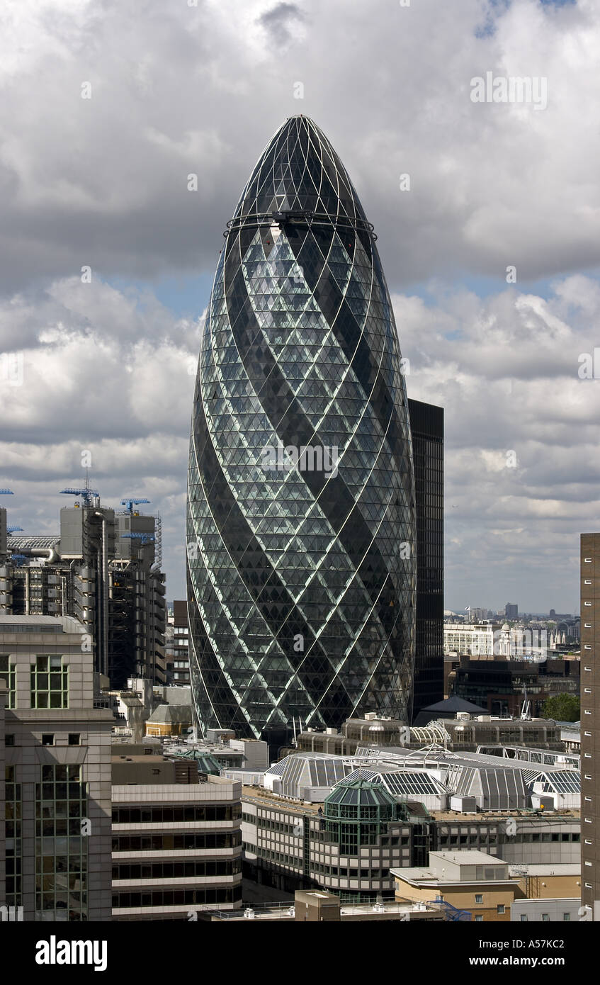 Swiss Re building The Gherkin by Norman Foster architects City of ...