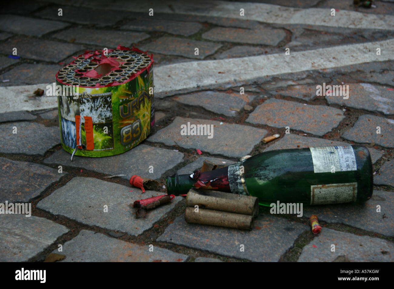 Fireworks and drinking Stock Photo - Alamy