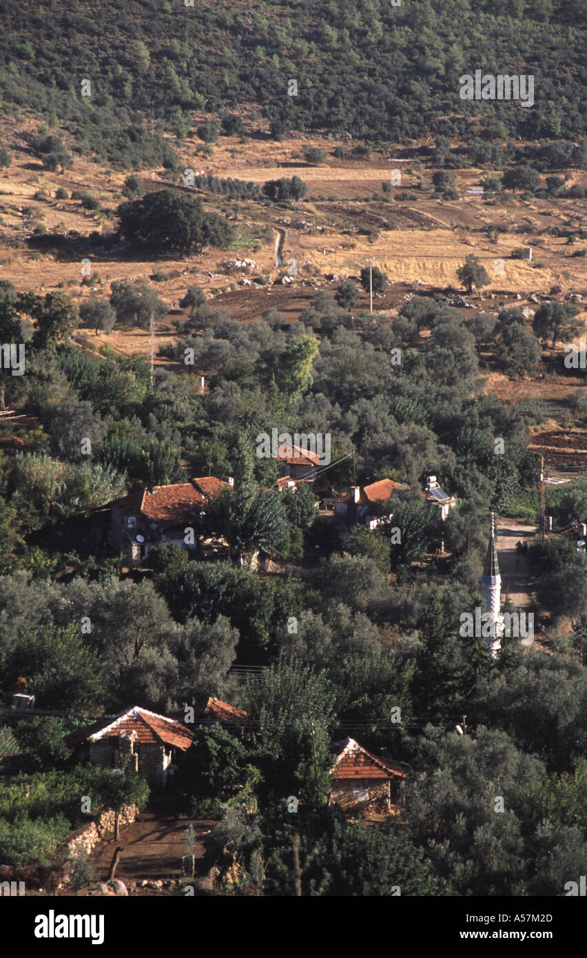 TURKEY View of countryside near Fethiye on the Turquoise Coast Stock ...