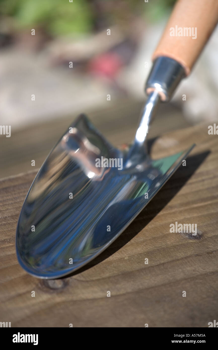 A GARDEN TROWEL Stock Photo - Alamy