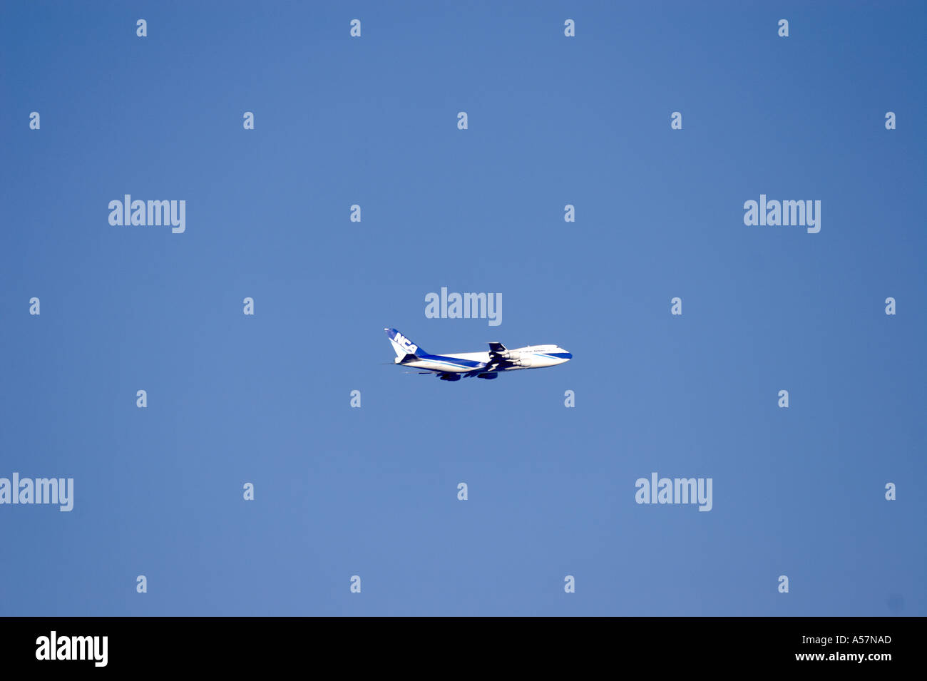 NCA Nippon Cargo Airline 747 Jumbo jet against blue sky Stock Photo - Alamy